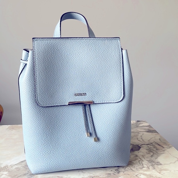 Guess | Bags | Guess Limited Edition Baby Blue Backpack | Poshmark